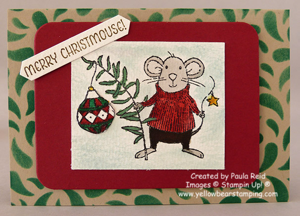 Christmas Note Cards – Merry Mice and Totally Trees | Yellow Bear Stamping