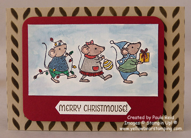 Christmas Note Cards – Merry Mice and Totally Trees | Yellow Bear Stamping