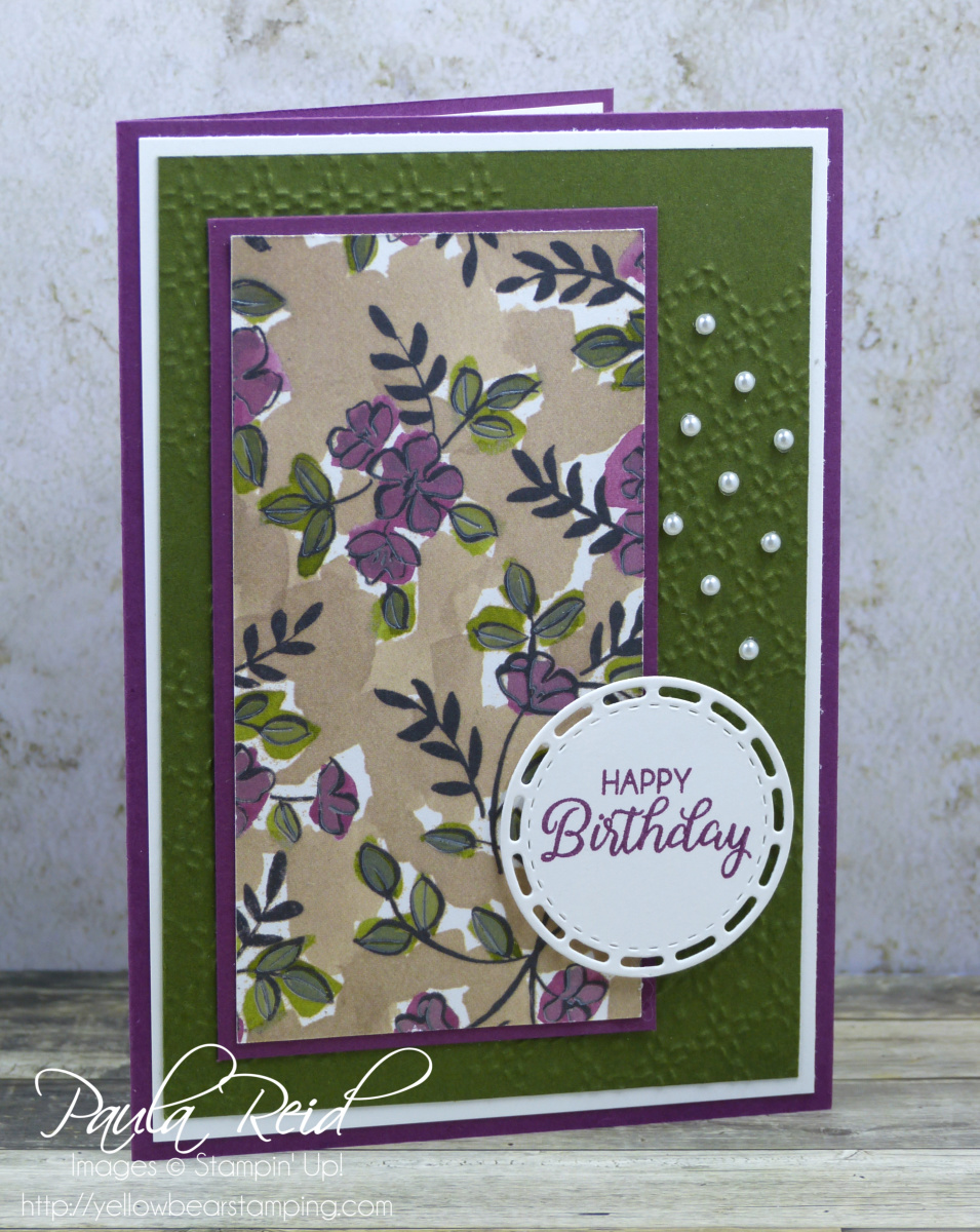 Share What You Love – Stitched Labels – with pearls | Yellow Bear Stamping