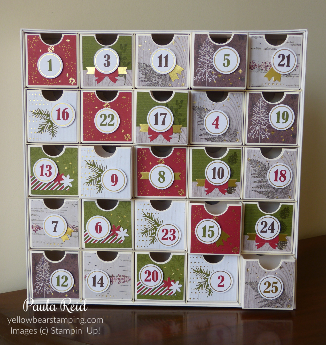 Advent Calendar – Christmas Countdown Project Kit | Yellow Bear Stamping