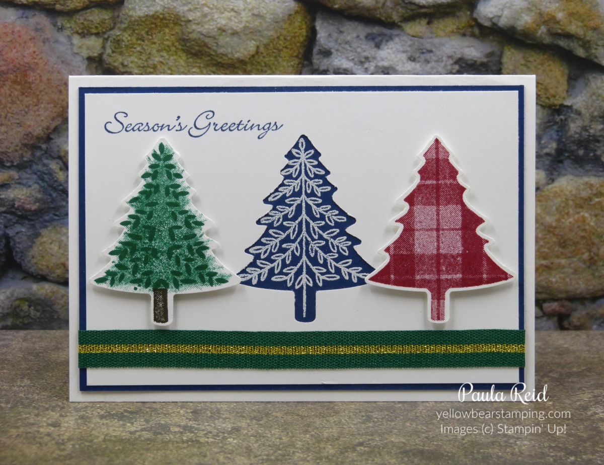 Perfectly Plaid Notecards | Yellow Bear Stamping