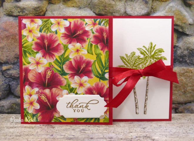 Tropical Oasis Gift Card Holder | Yellow Bear Stamping