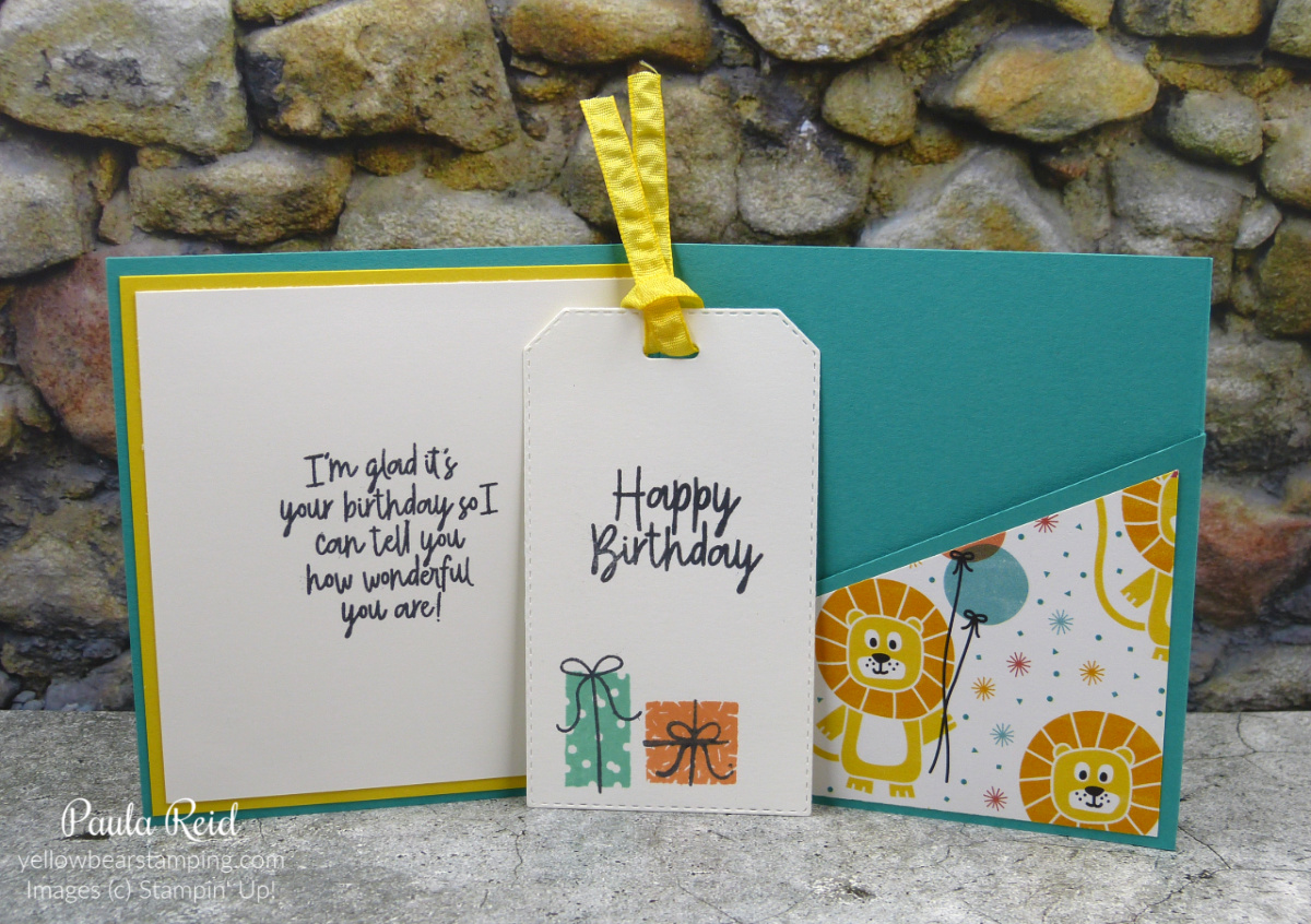 Bonanza Buddies – Gift Card – Inside with Tag | Yellow Bear Stamping