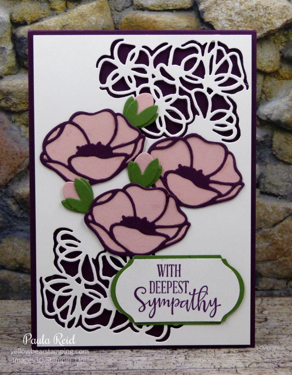 Poppy Moments – Sympathy Card | Yellow Bear Stamping