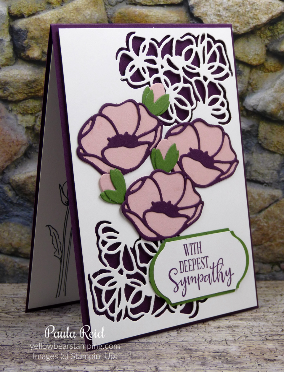 Poppy Moments – Sympathy Card | Yellow Bear Stamping