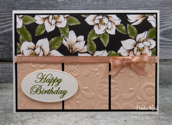 Magnolia Lane – Tri Panel Card | Yellow Bear Stamping