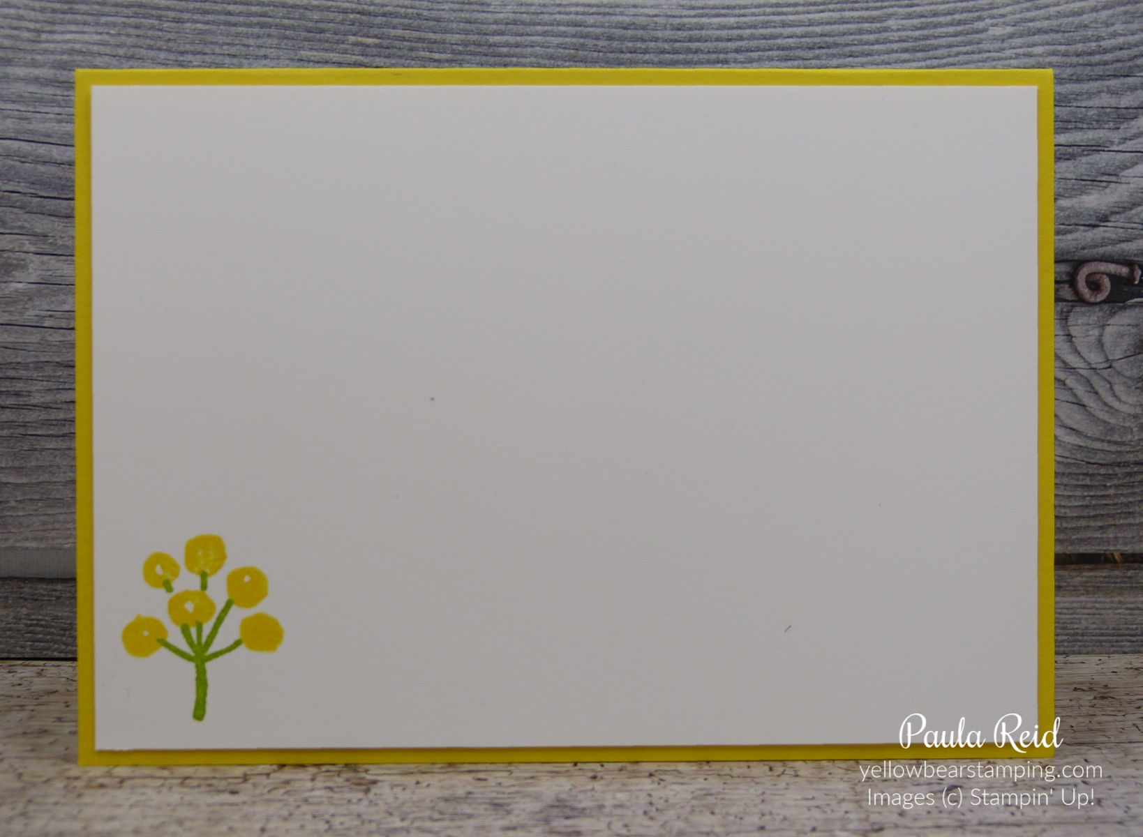 SU Color Challenge – Jan – Pretty Perennials Stamped – Inside | Yellow ...
