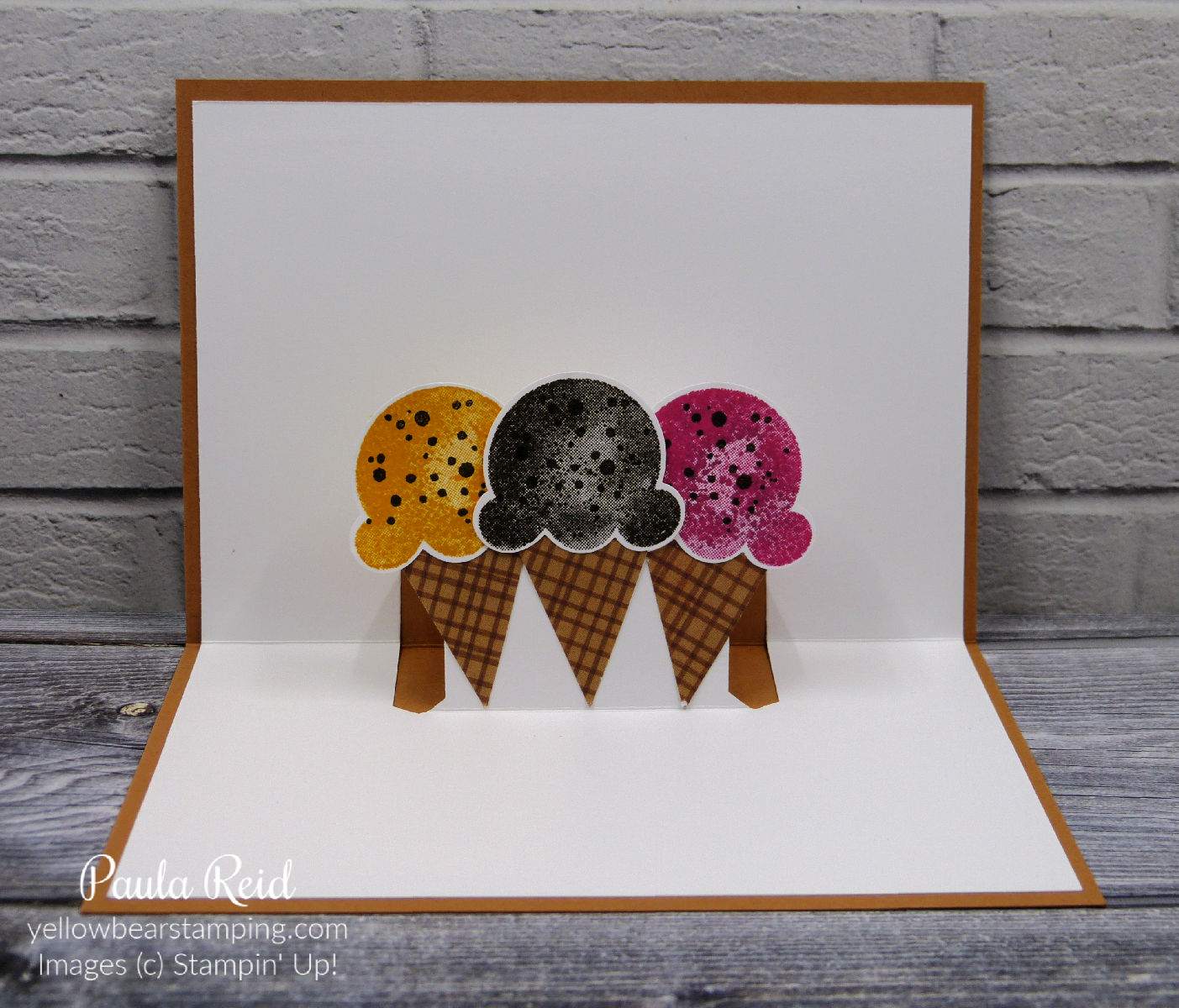 Friday Fun Fold – Pop Up Card | Yellow Bear Stamping