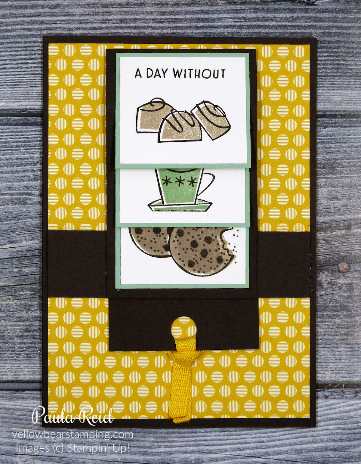 Fun Fold Friday – Waterfall Card | Yellow Bear Stamping