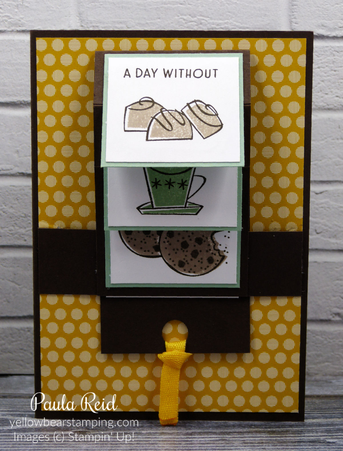 Fun Fold Friday – Waterfall Card | Yellow Bear Stamping