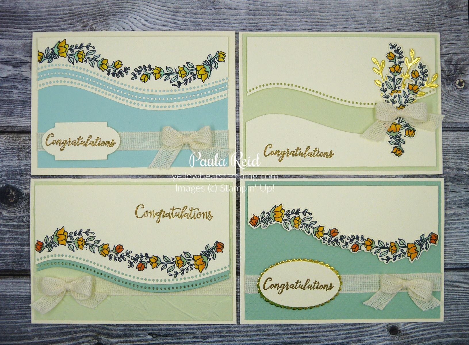 Quite Curvy – Congratulations Cards – Flat | Yellow Bear Stamping