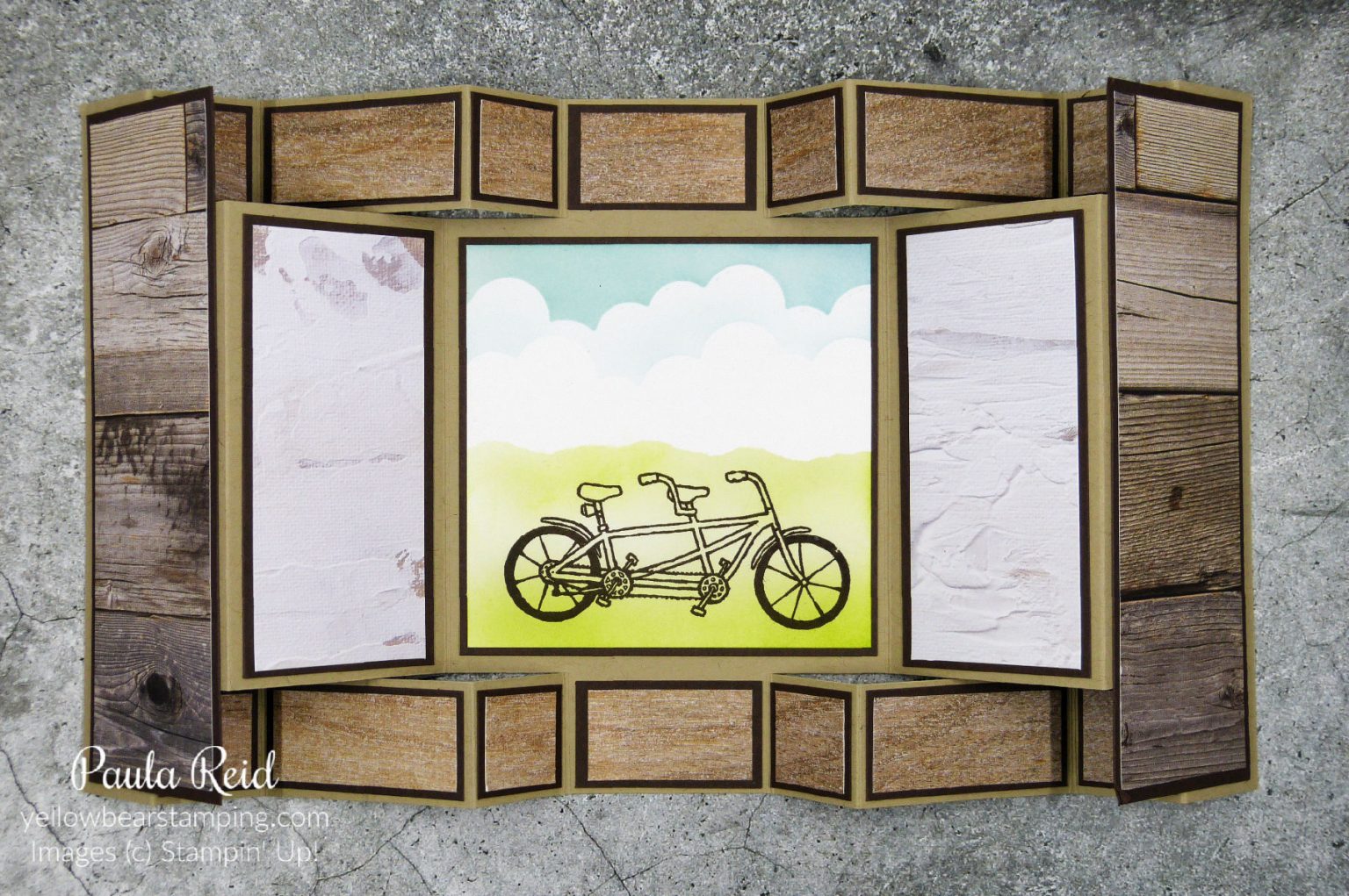 Friday Fun Fold – Double Tri-Fold Shutter Card | Yellow Bear Stamping