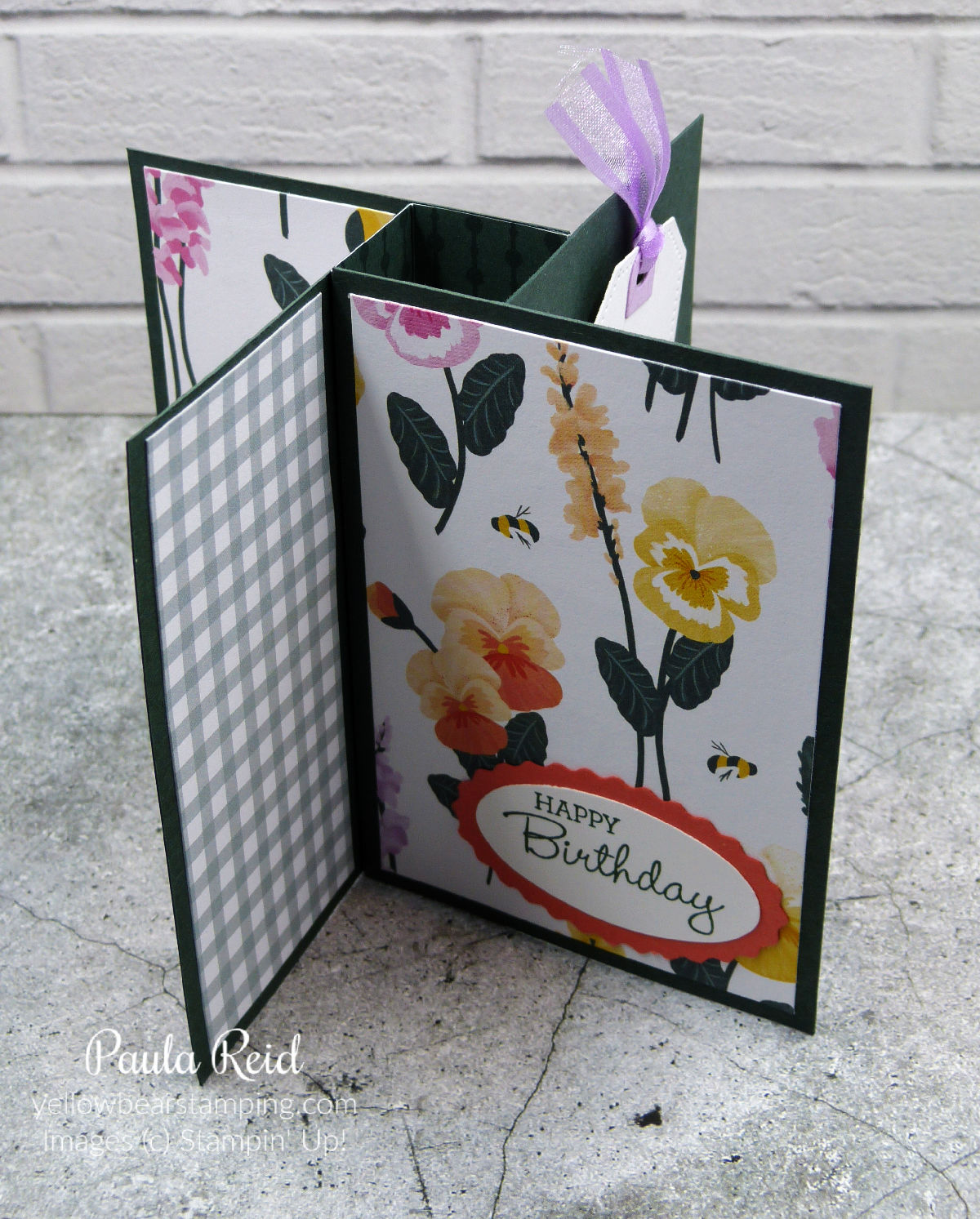 Friday Fun Fold – Tower Pinwheel Card | Yellow Bear Stamping