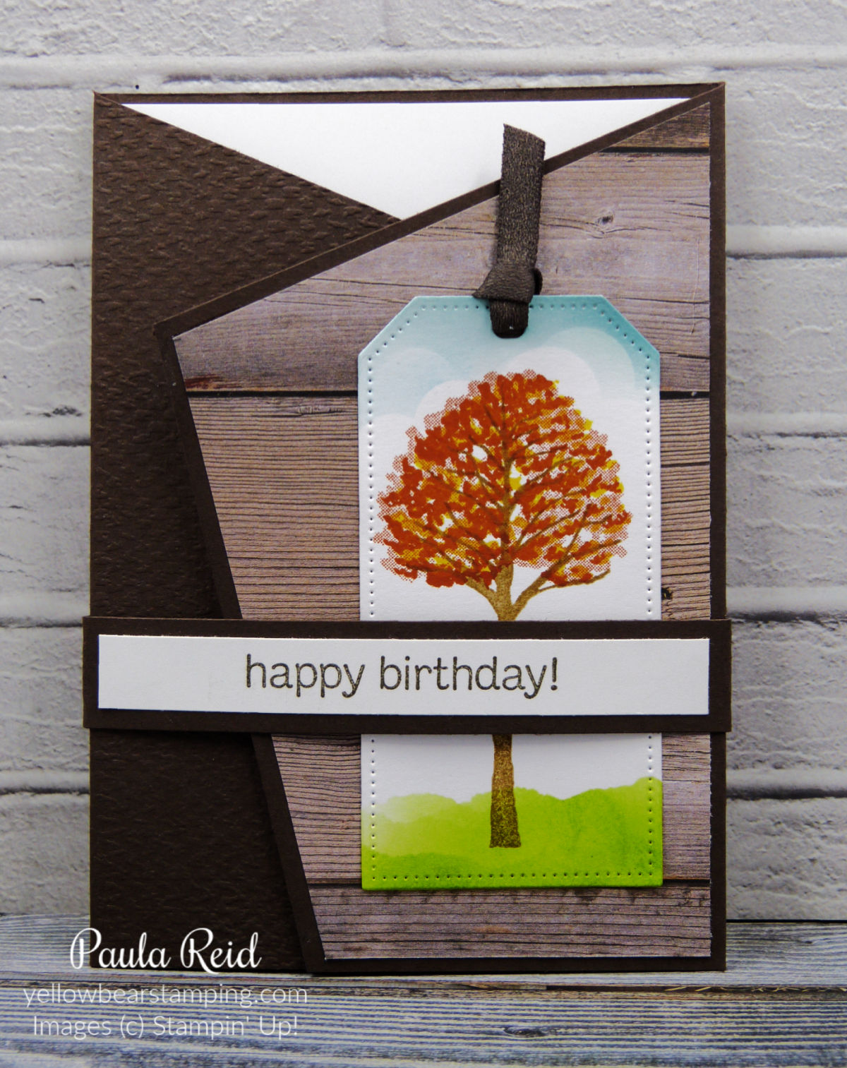Friday Fun Fold – Angled Fold Card | Yellow Bear Stamping