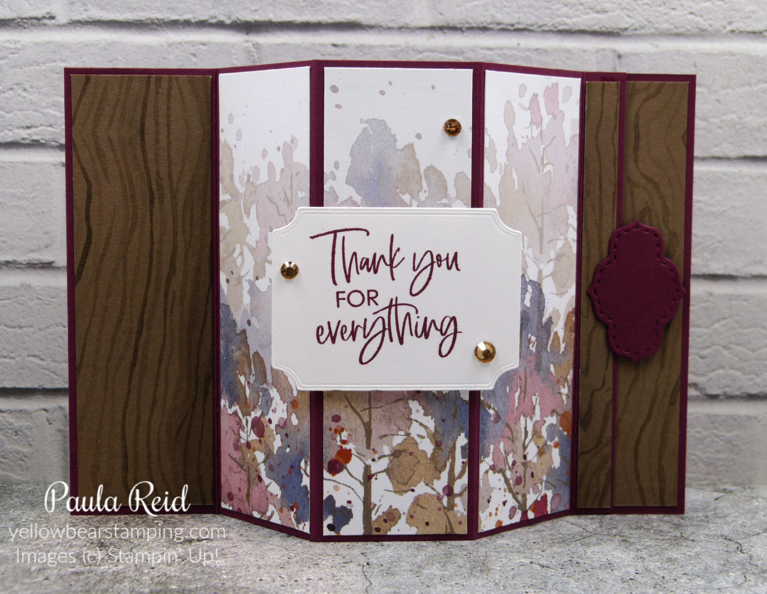 Friday Fun Fold – Bay Window Card | Yellow Bear Stamping
