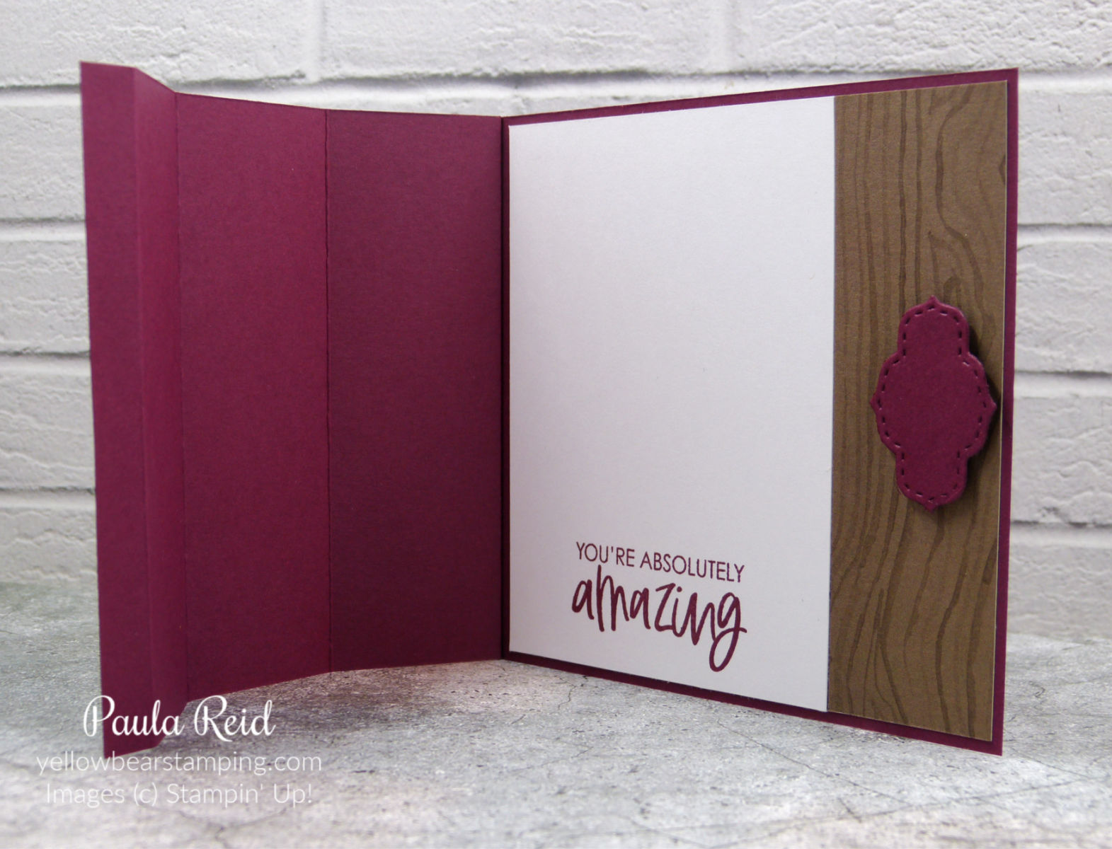 Friday Fun Fold – Bay Window Card | Yellow Bear Stamping