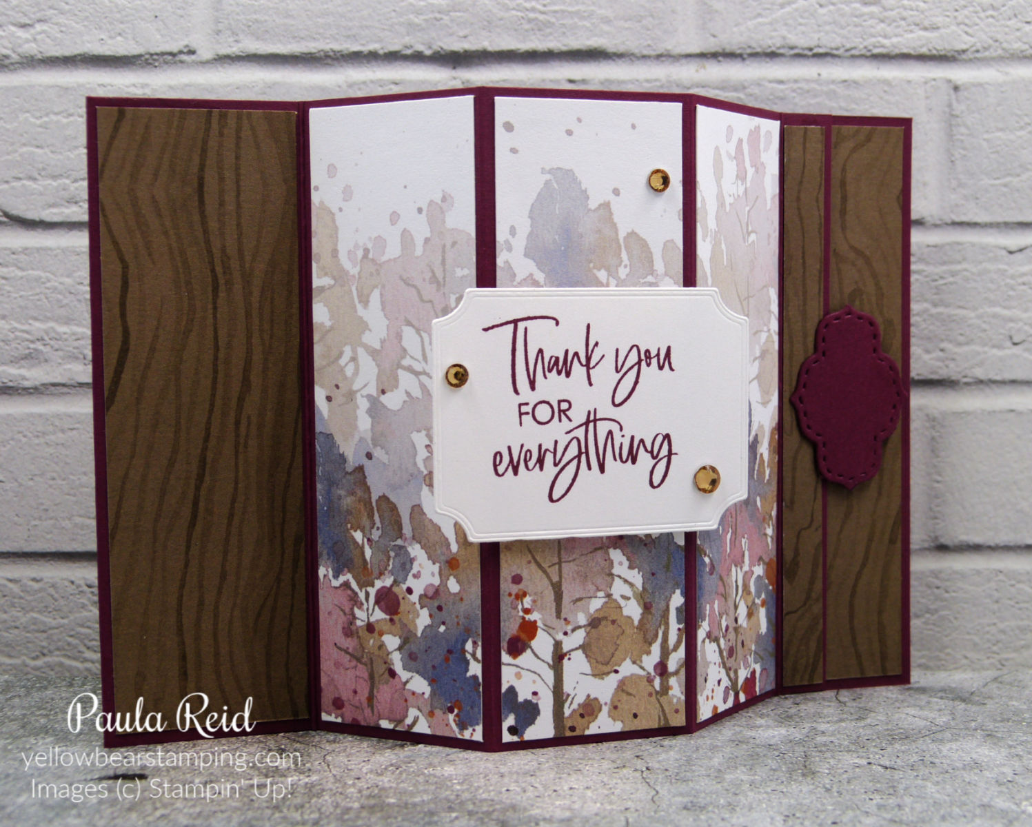 Friday Fun Fold – Bay Window Card | Yellow Bear Stamping
