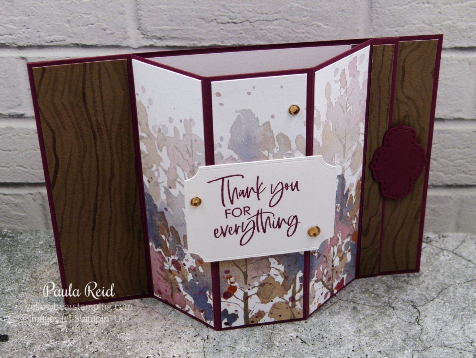 Friday Fun Fold – Bay Window Card | Yellow Bear Stamping