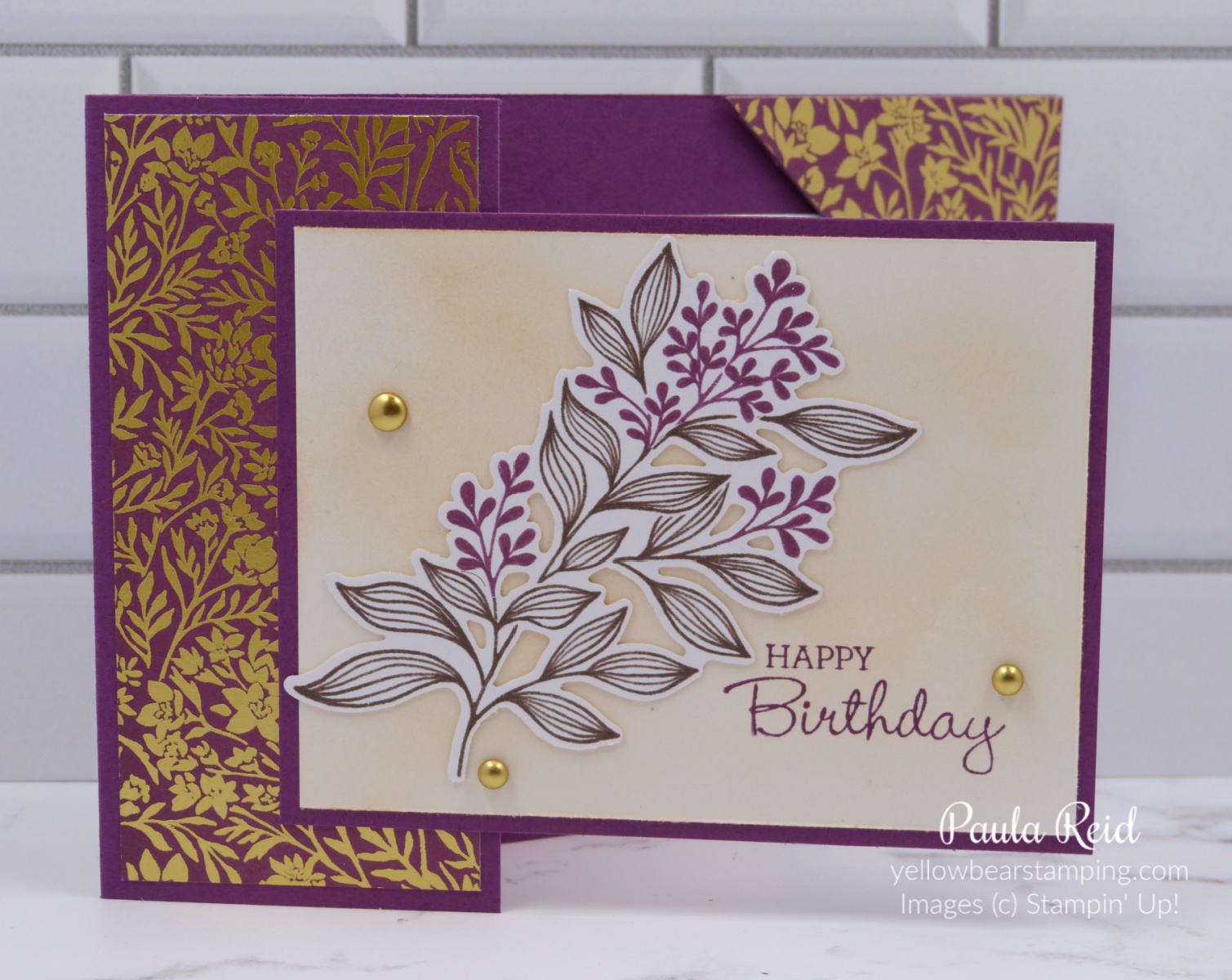 Friday Fun Fold – Corner Tuck Card | Yellow Bear Stamping